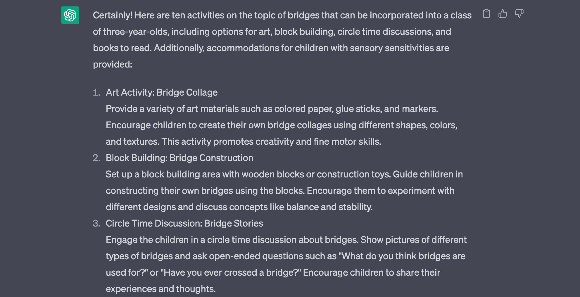 How to use ChatGPT in early education